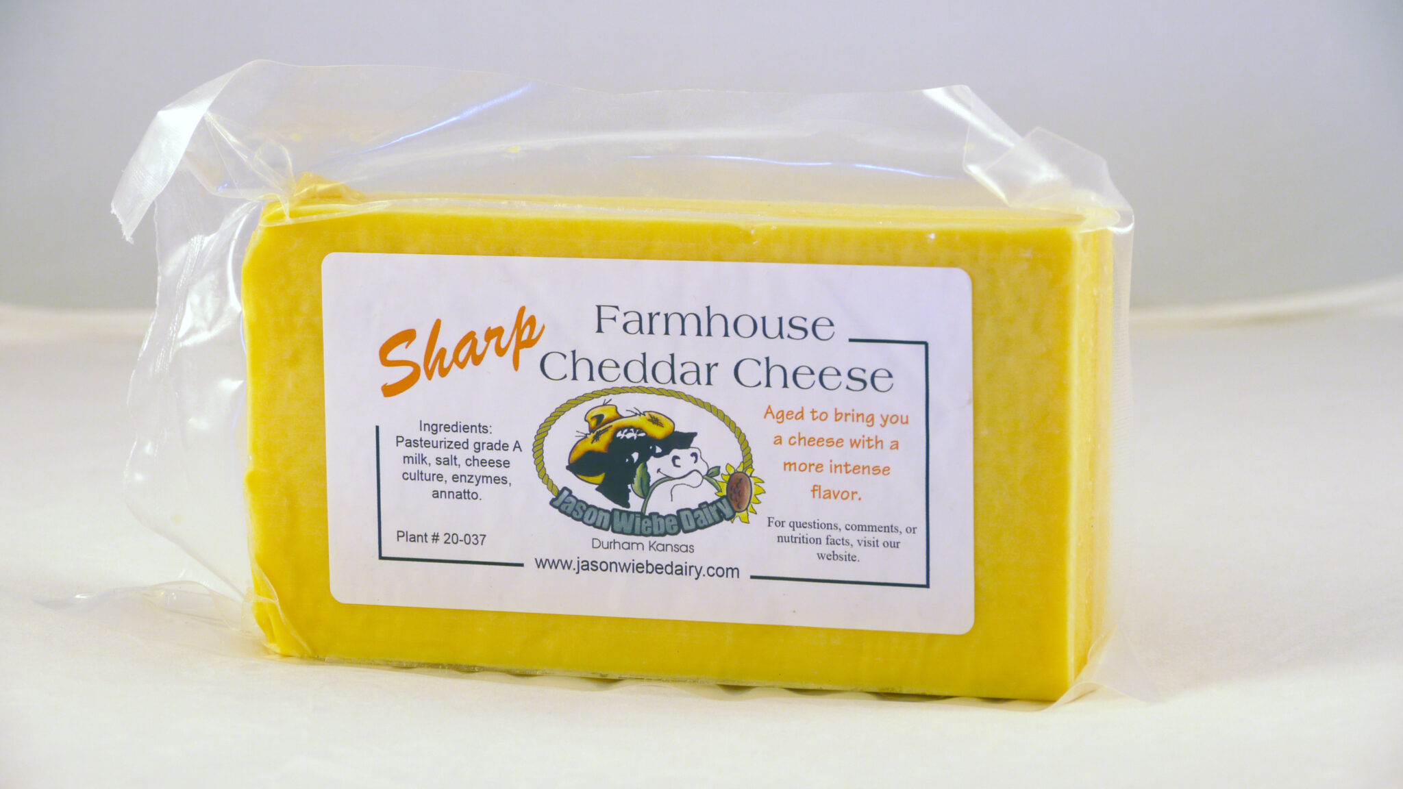 Farmhouse Cheddar - Sharp - Jason Wiebe Dairy